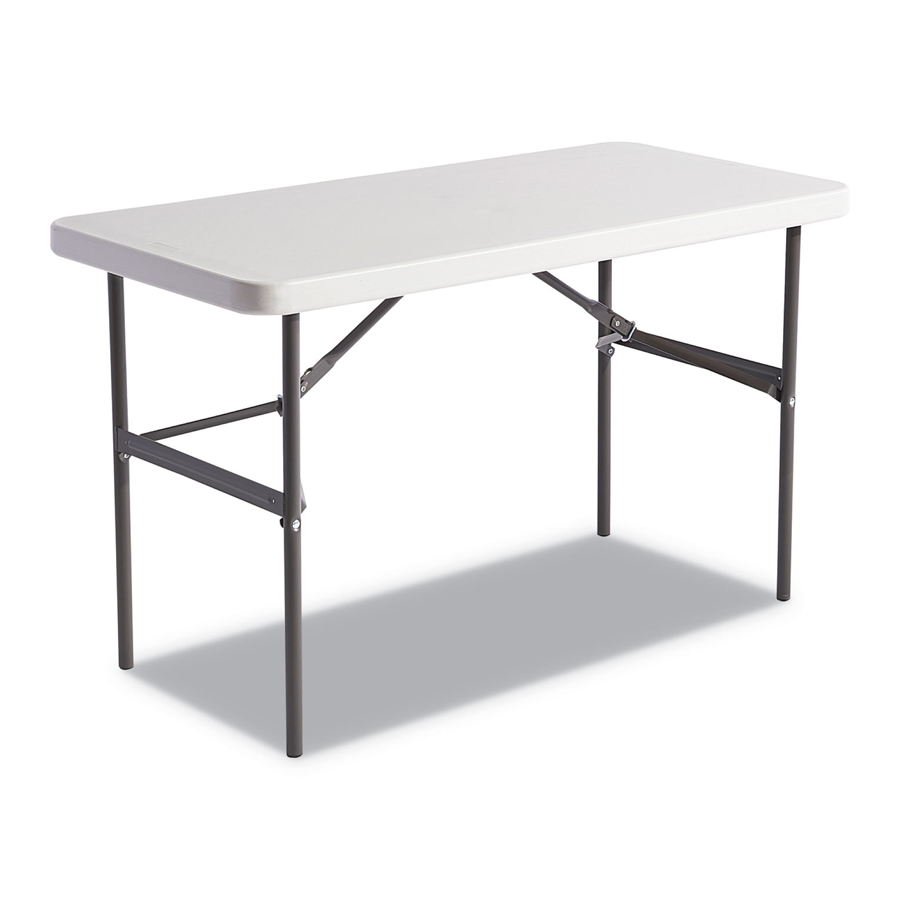 Schilling Supply | Folding Table Rectangle 48x24x29 Charcoal Ea